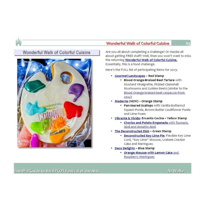 [PRE-ORDER] DFB Guide to the 2024 EPCOT Festival of the Arts – DFB Store